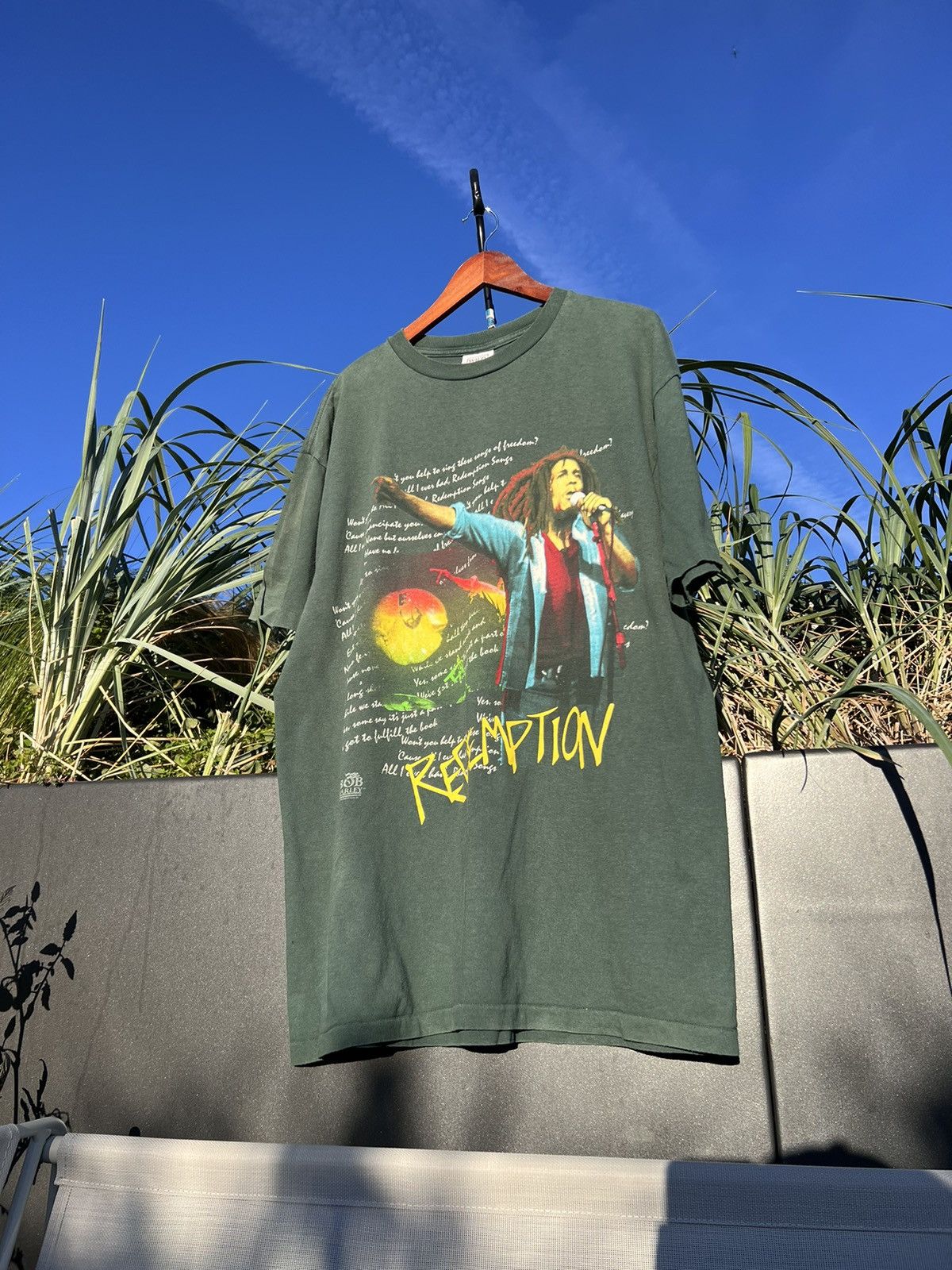 Bob Marley × Vintage Vintage 1993 Bob Marley Redemption T Shirt Wild ...