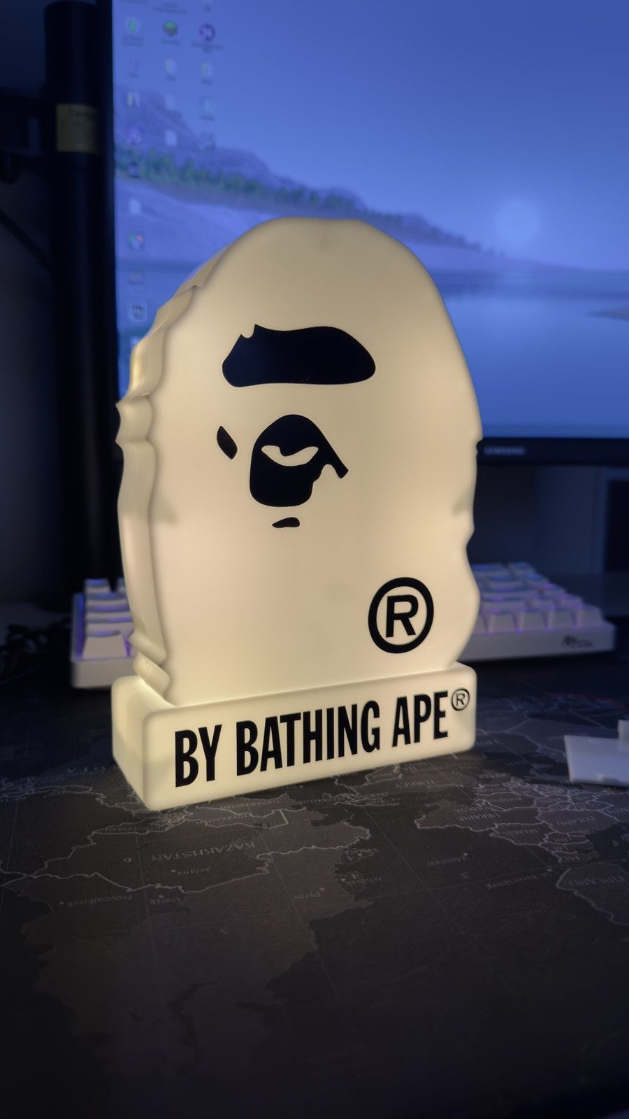 Bape BAPE Room Light LED USB A Bathing Ape Head Logo Bapex | Grailed