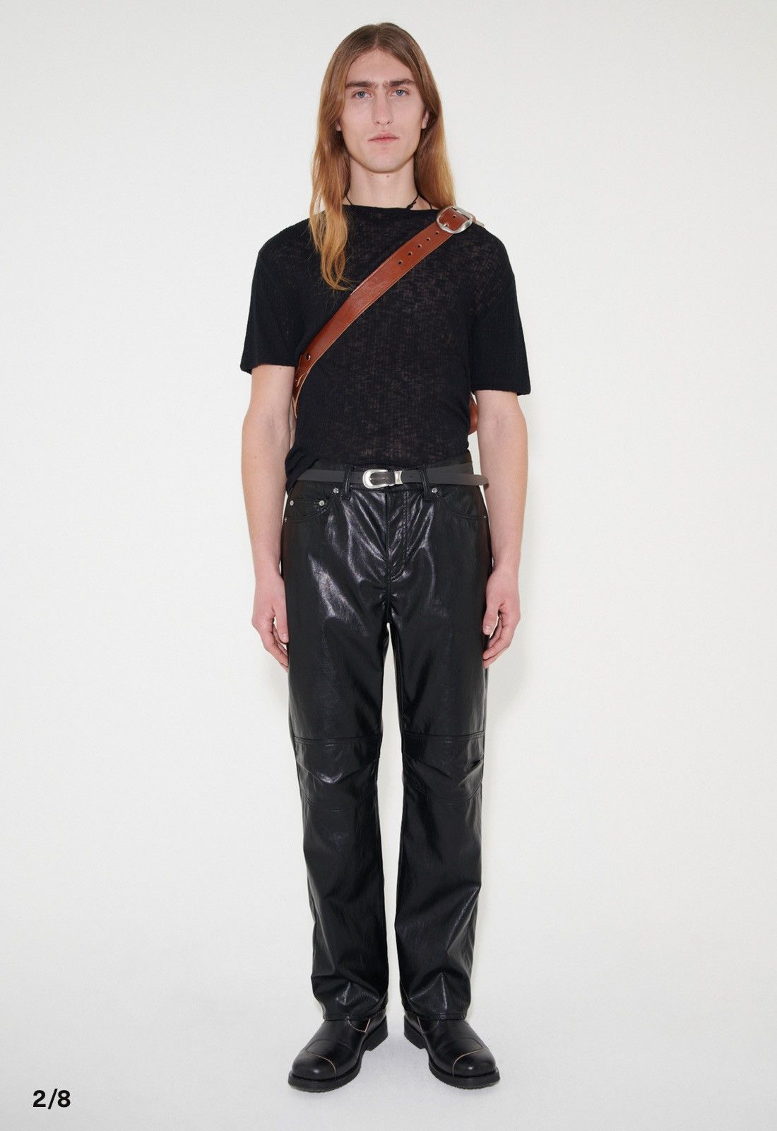 Our Legacy Our Legacy Fake Leather Formal Moto Cut Pants in Black | Grailed
