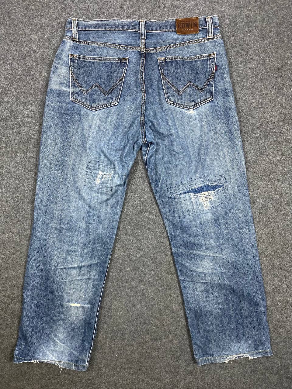 Edwin × Vintage vintage edwin japan distressed reworked denim | Grailed