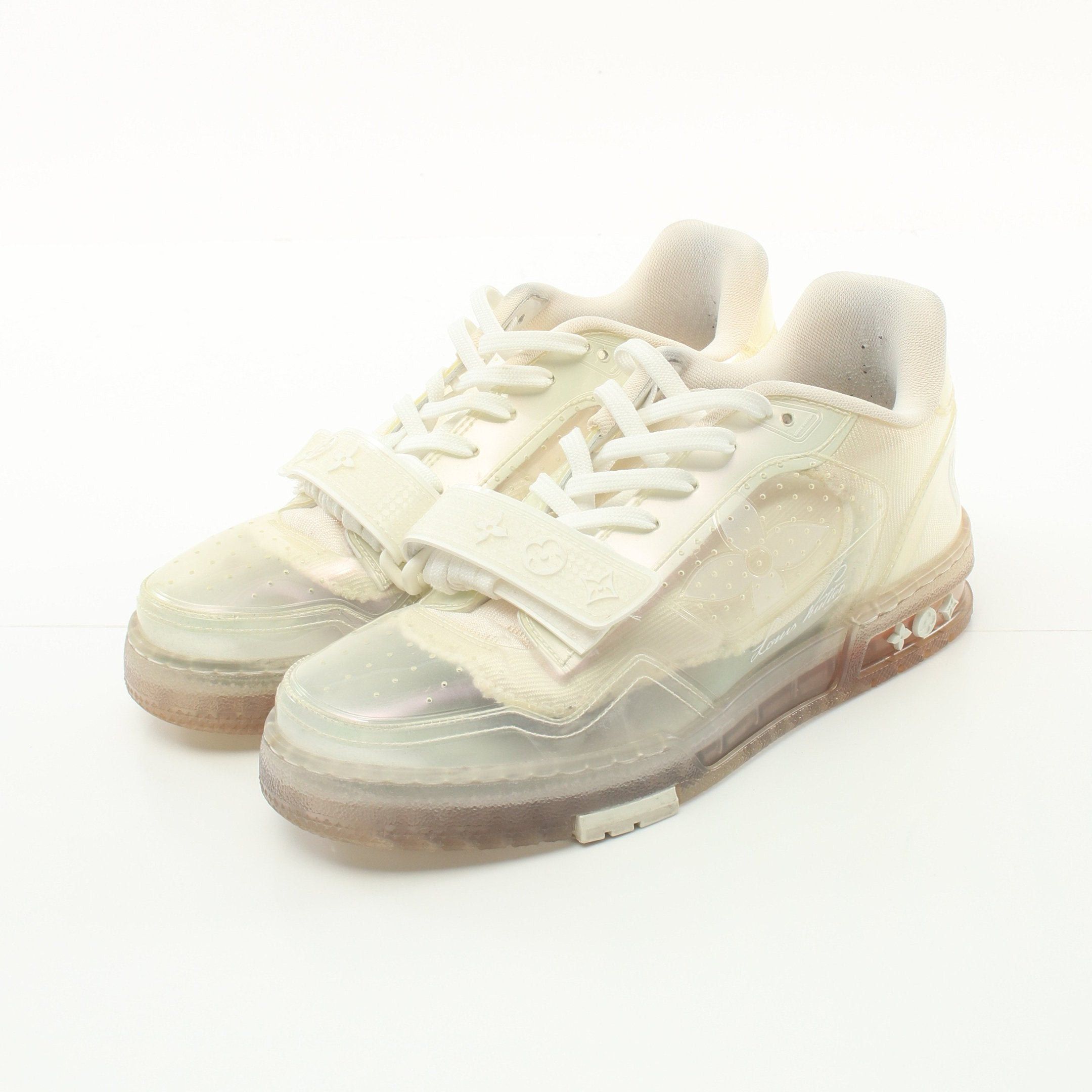 Louis Vuitton LV Trainer Line Sneakers Rubber Clear Ivory | Grailed