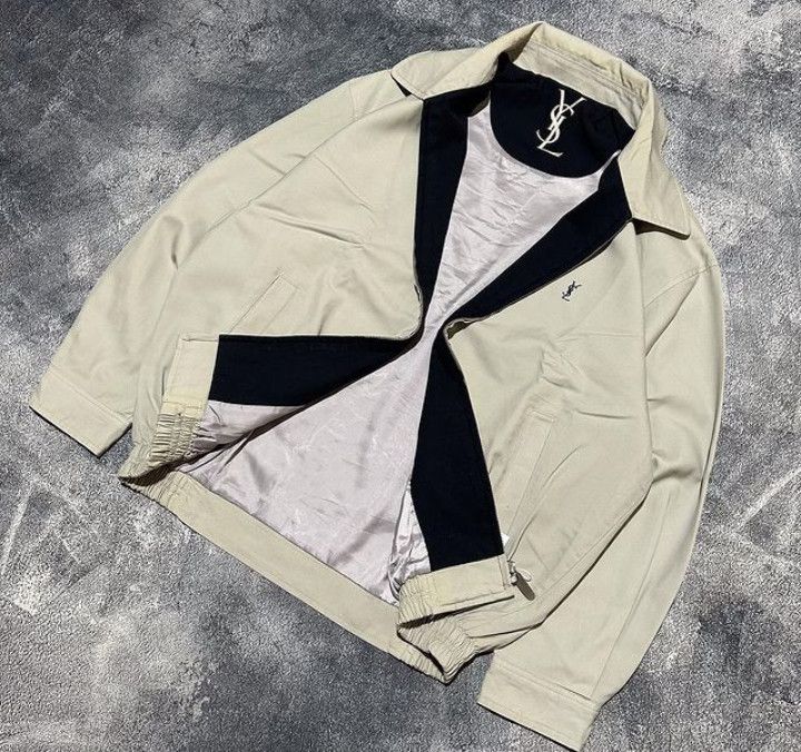Vintage 💥Big Logo💥Vintage Yves Saint Laurent x Ysl Jacket | Grailed