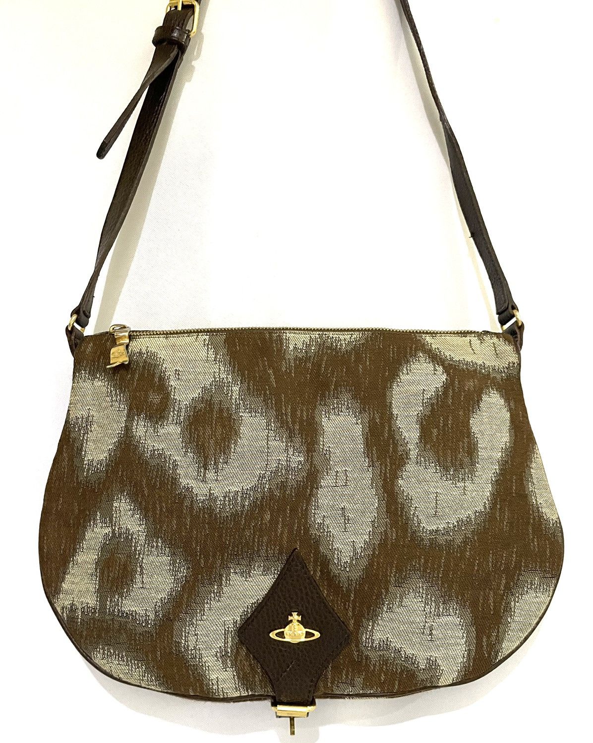 Vivienne Westwood Leopard Orb Folded Crossbody Bag | Grailed