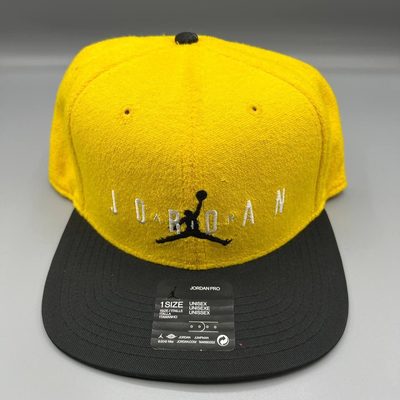 Jordan Brand Air Jordan Hat Men Yellow Black Jumpman Snap Back Cap ...
