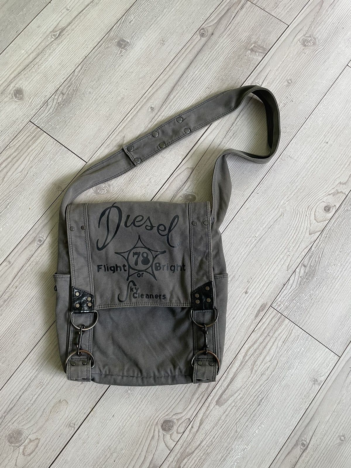 Diesel Diesel Crazy Vintage Bag y2k black logo 90s rare avant garde ...