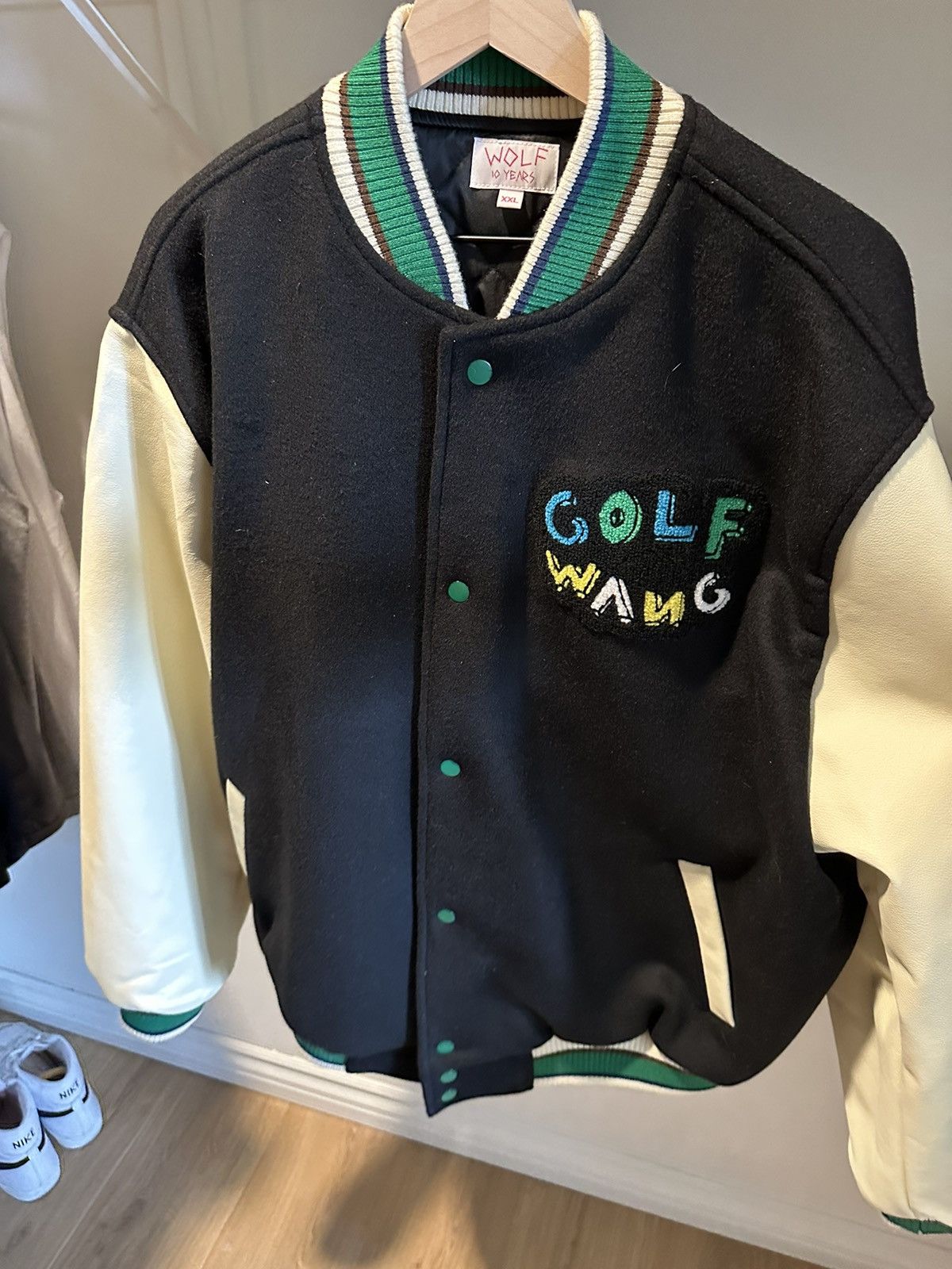 Golf Wang T Letterman Jacket (Wolf 10 year anniversary) | Grailed