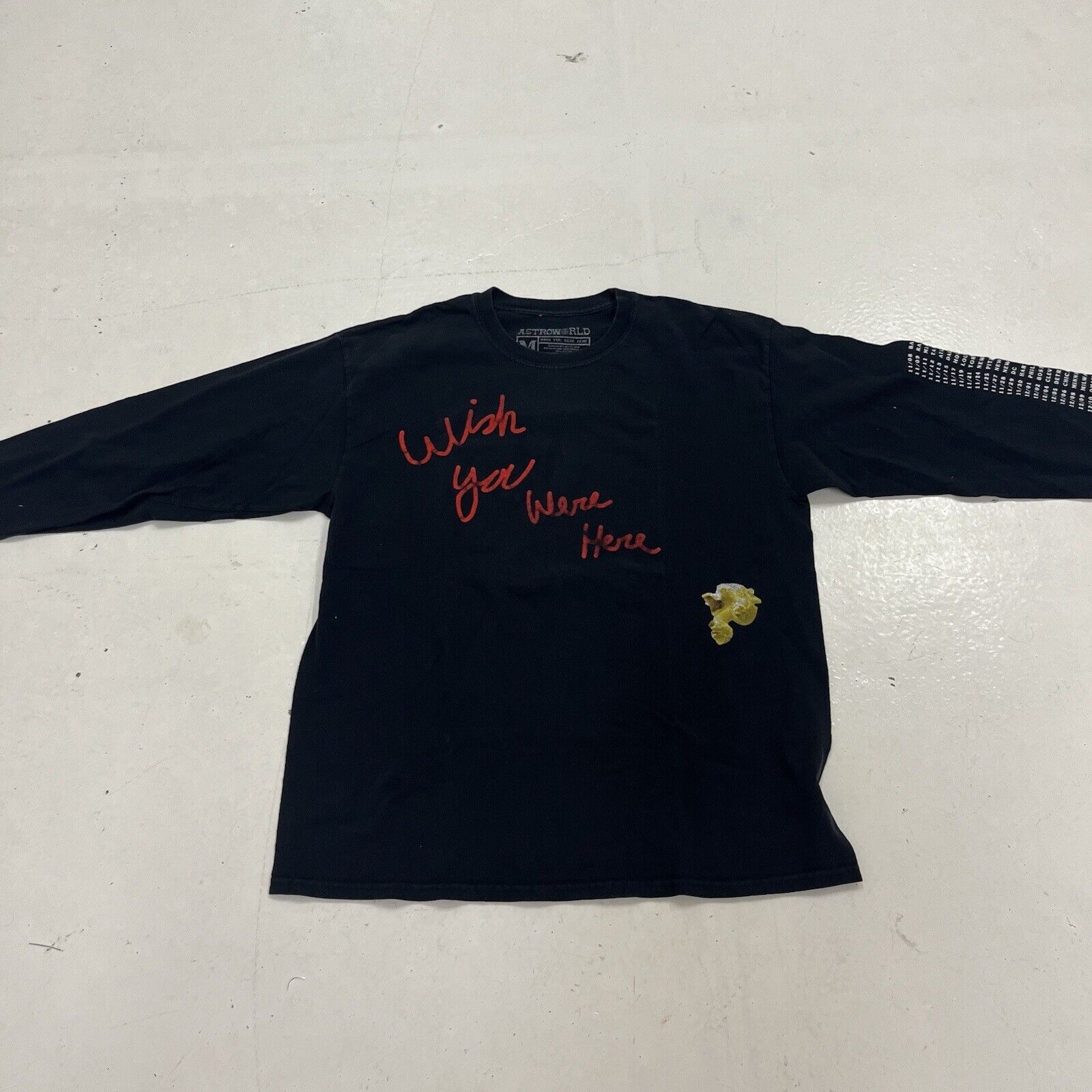 Travis Scott Travis Scott Astroworld Tour Merch Wish You Were Here Tee ...