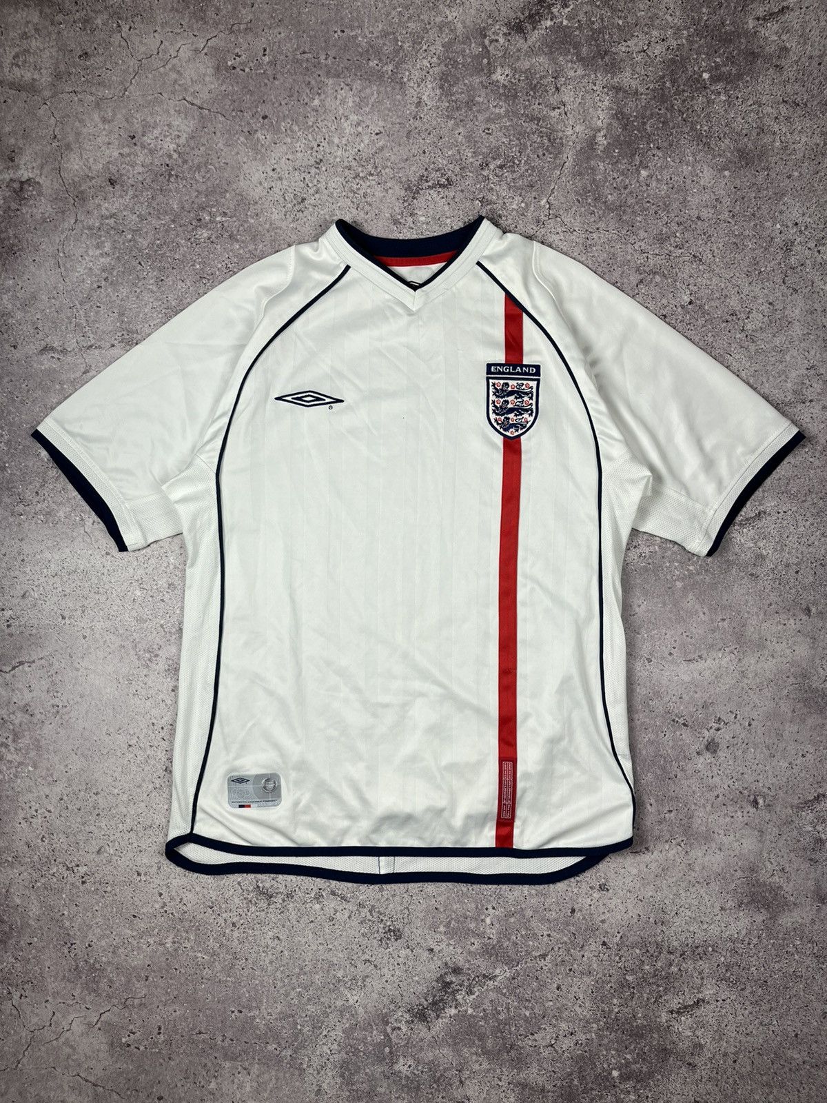 Soccer Jersey × Umbro × Vintage Umbro England 2002 Home Kit Soccer ...