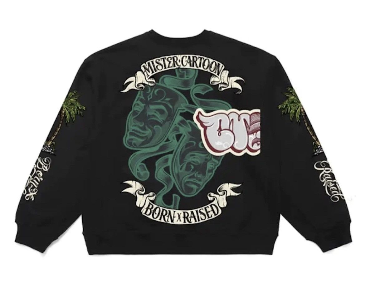 Born X Raised BORN X RAISED + MR. CARTOON PATCHWORK CREWNECK | Grailed