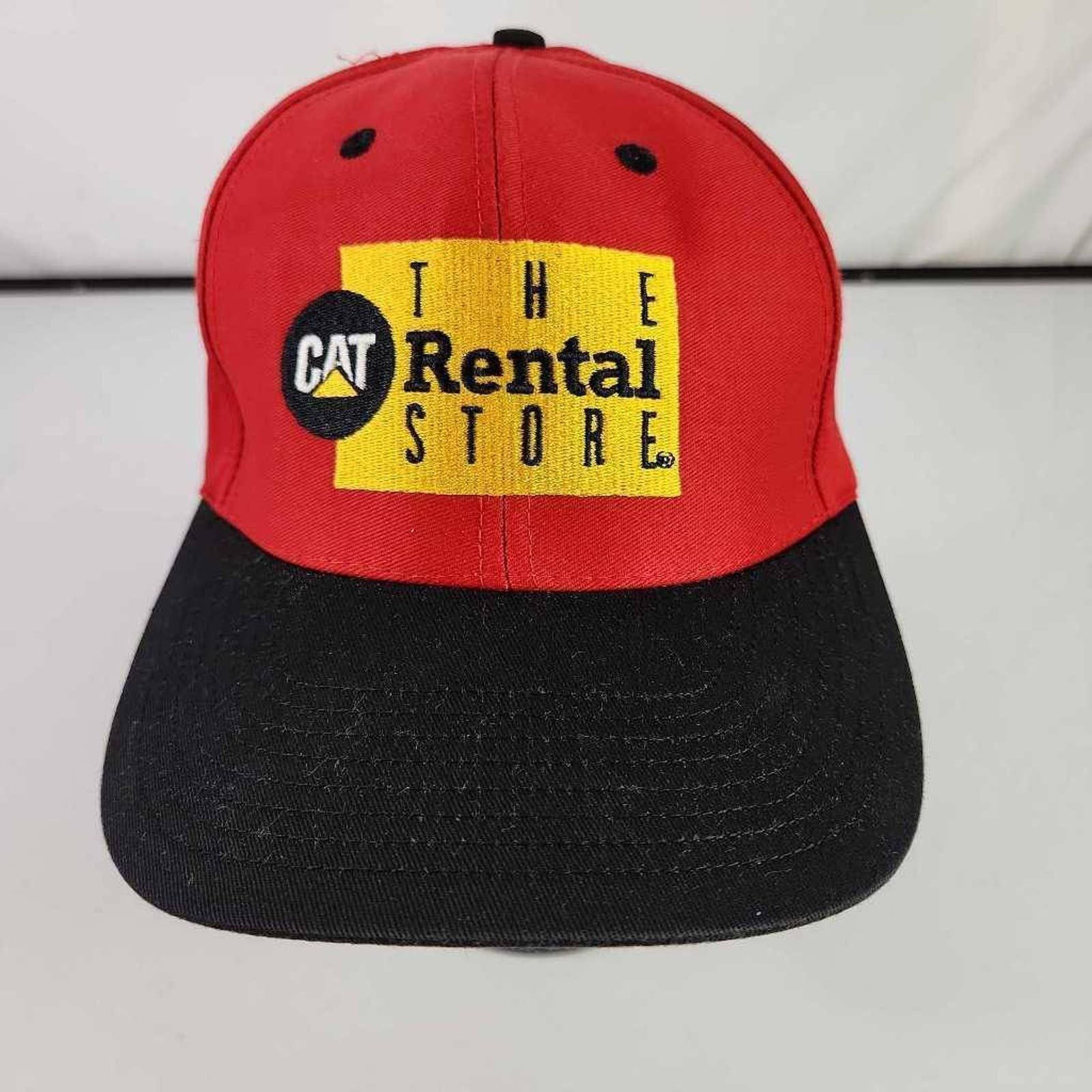 Caterpillar Cat The Rental Store Mens Baseball Cap Red Logo One Size ...