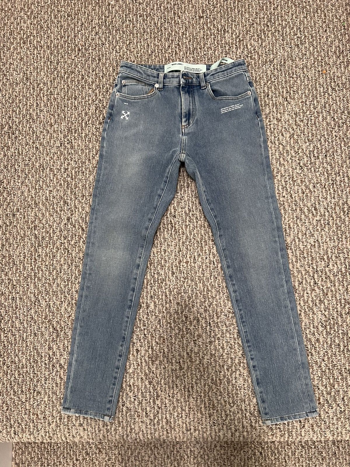 Off-White × Virgil Abloh Off-White Denim Jeans | Grailed