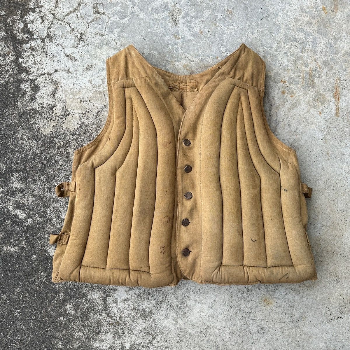 Vintage 1940s WWII Kapok Life Preserver Puffer Vest Americana Japan ...