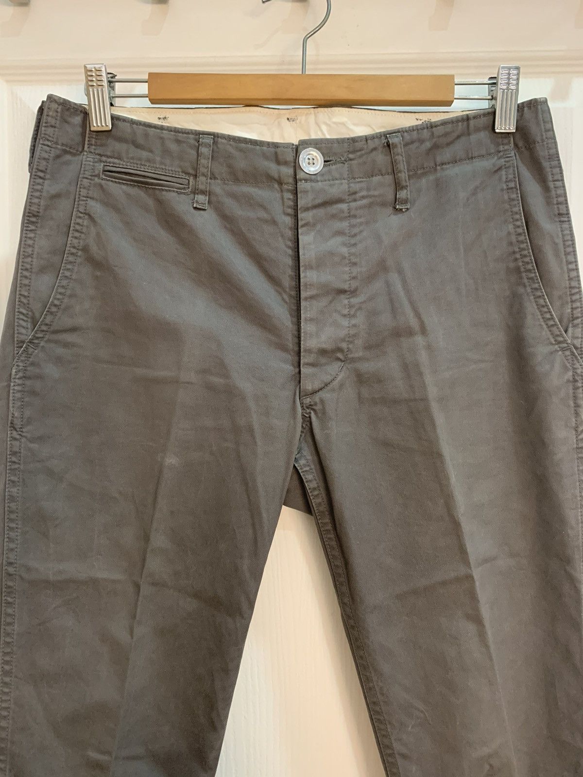 Visvim Visvim High Water Chino Cropped Grey Pants Trousers | Grailed