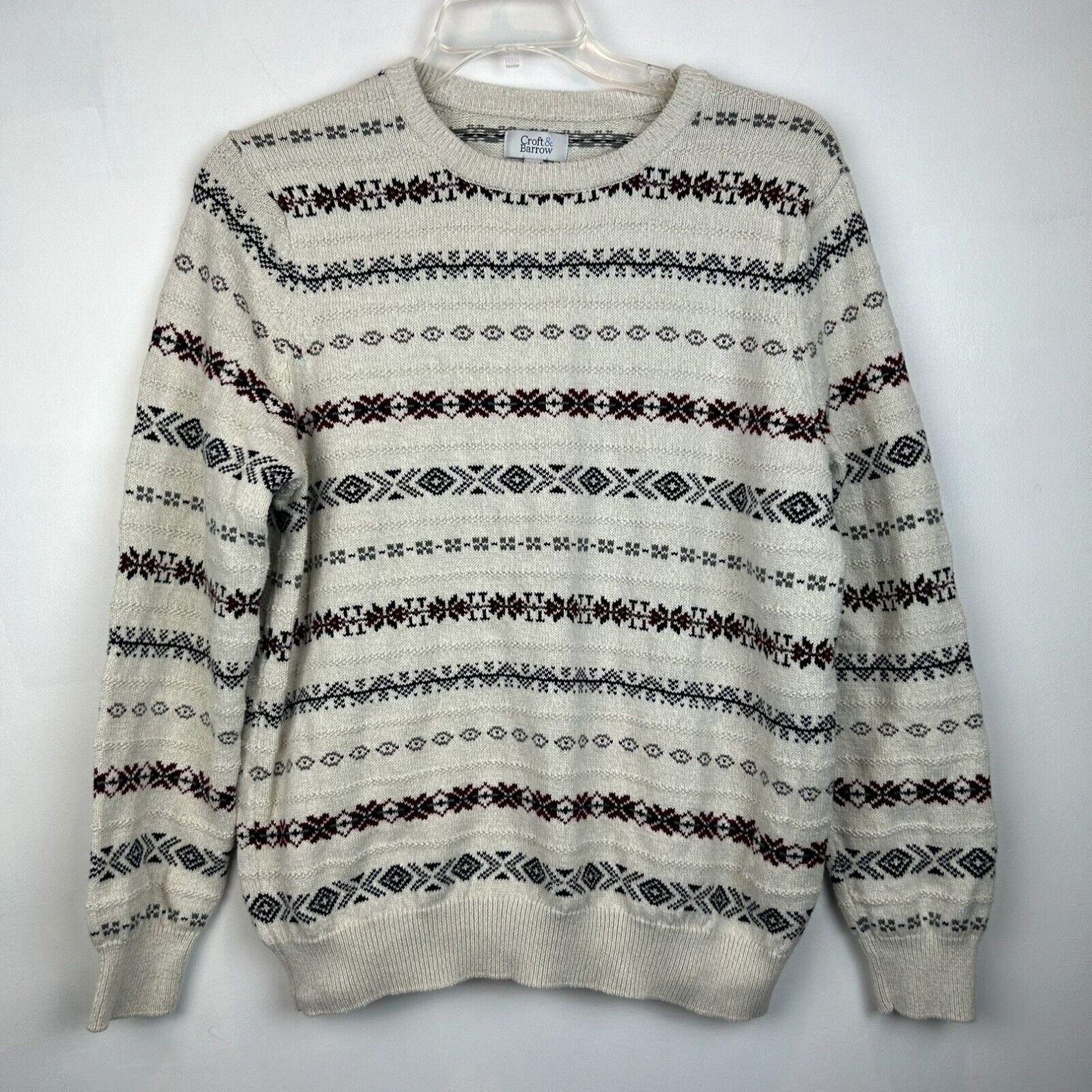 Croft & Barrow Vtg 90s Sz XL Men's Sweater Knit Cosby Multicolor Crew ...