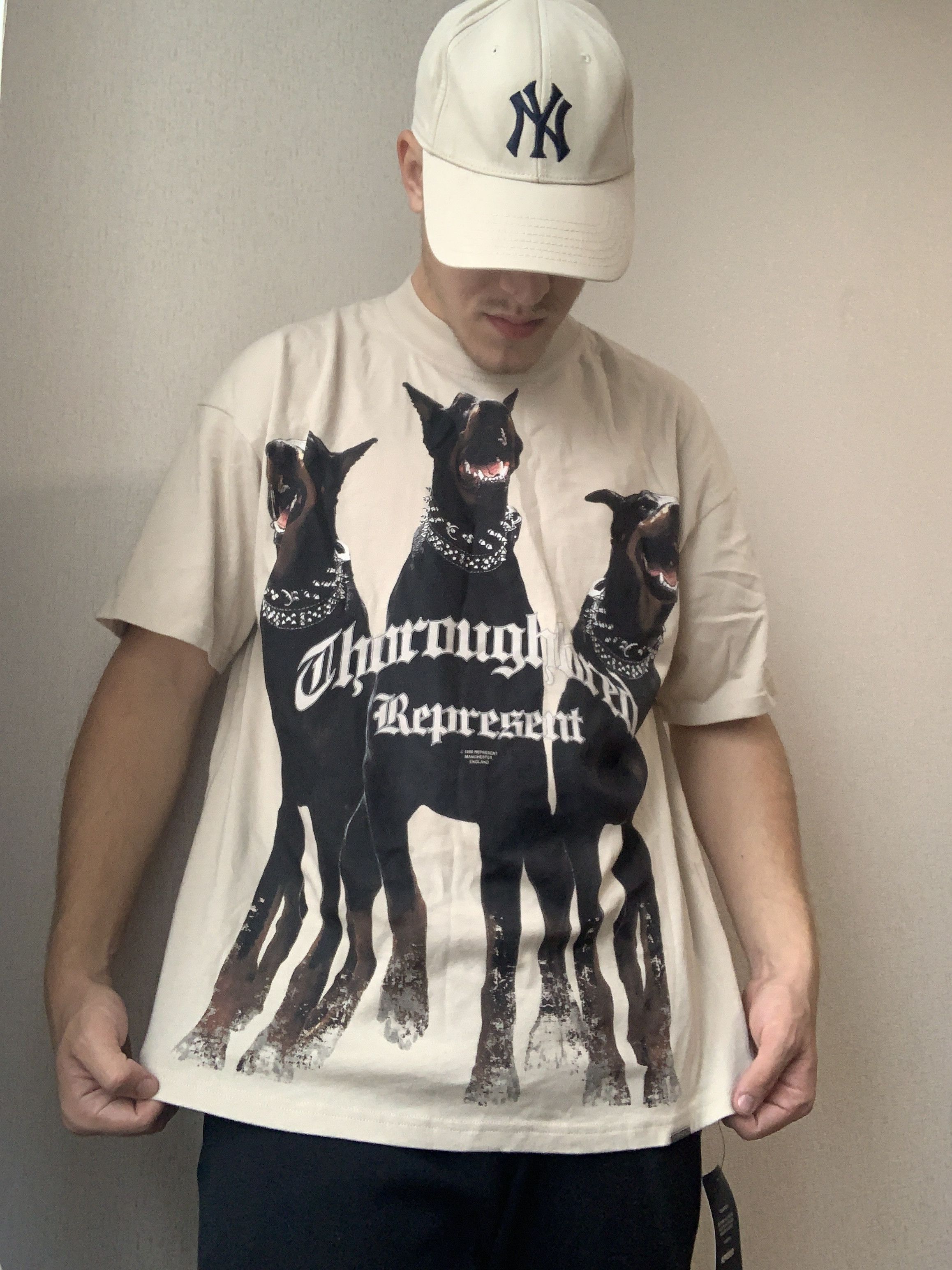 Represent Clo. × Streetwear Represent Dobermann dog mock neck tee | Grailed