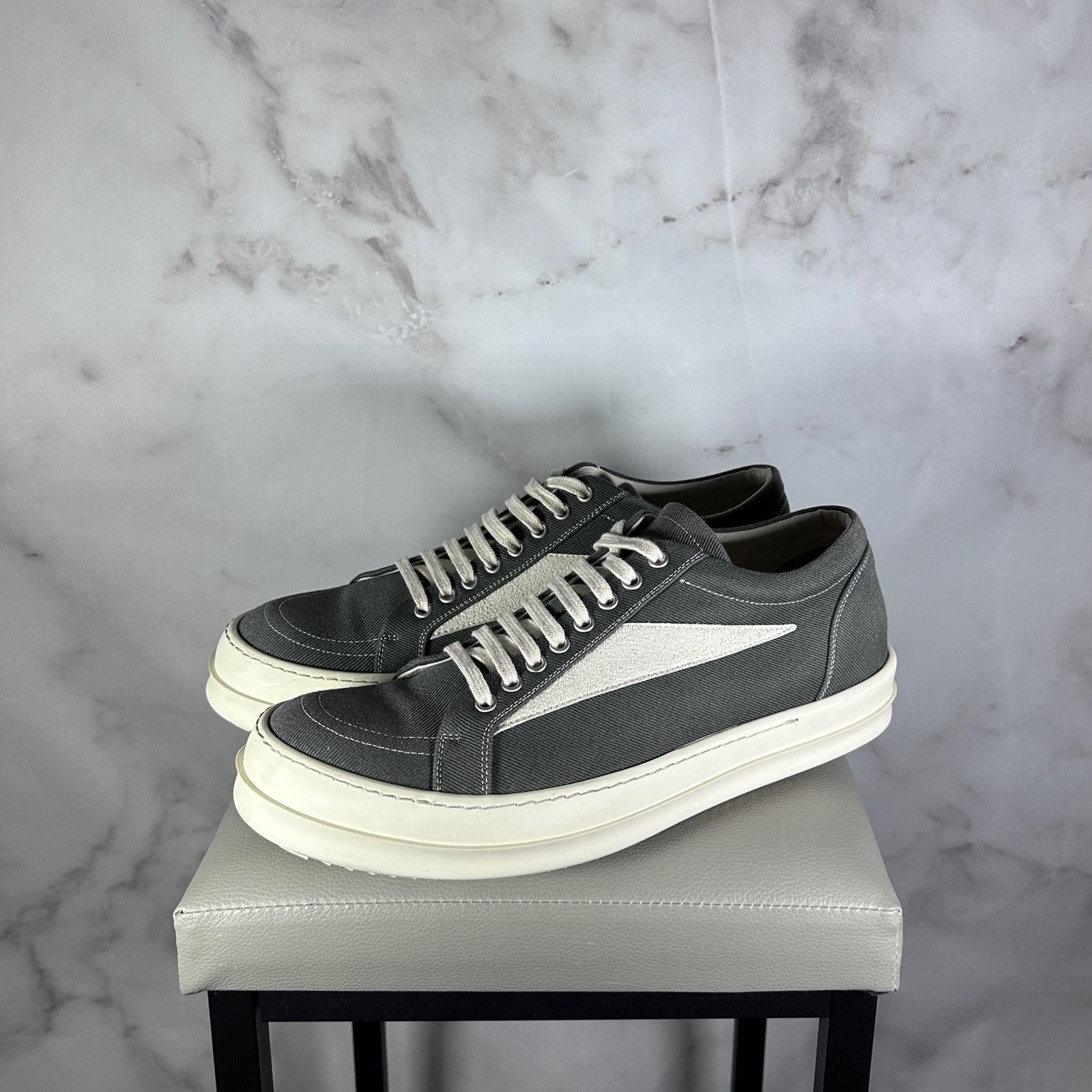 Rick Owens × Rick Owens Drkshdw Grey Vans Vintage Sneaker | Grailed