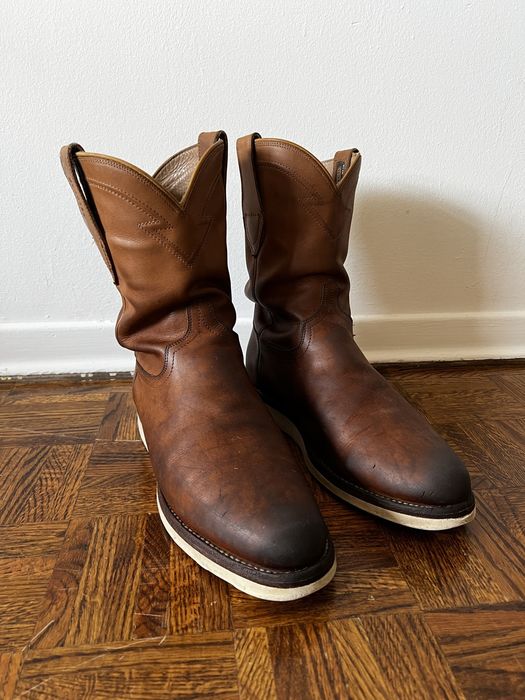 Red Wing Tecovas The Knox Leather Cowboy Boot 11 D | Grailed