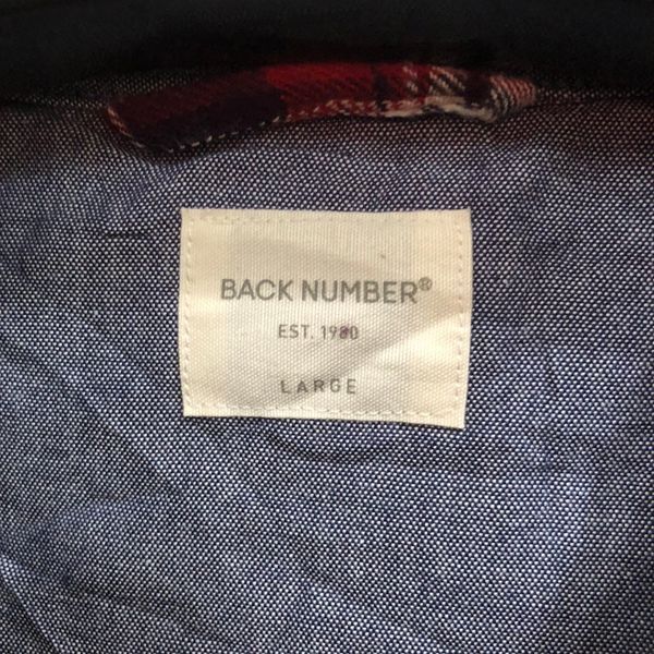 Flannel × Japanese Brand × Streetwear Japanese Brand Back Number Plaid ...