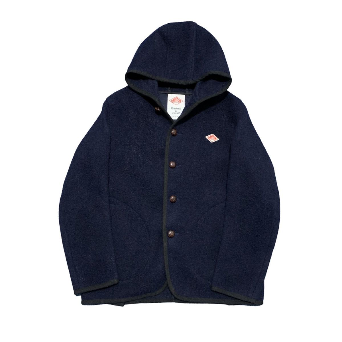 Danton × Japanese Brand Danton wool mossa coat navy blue | Grailed