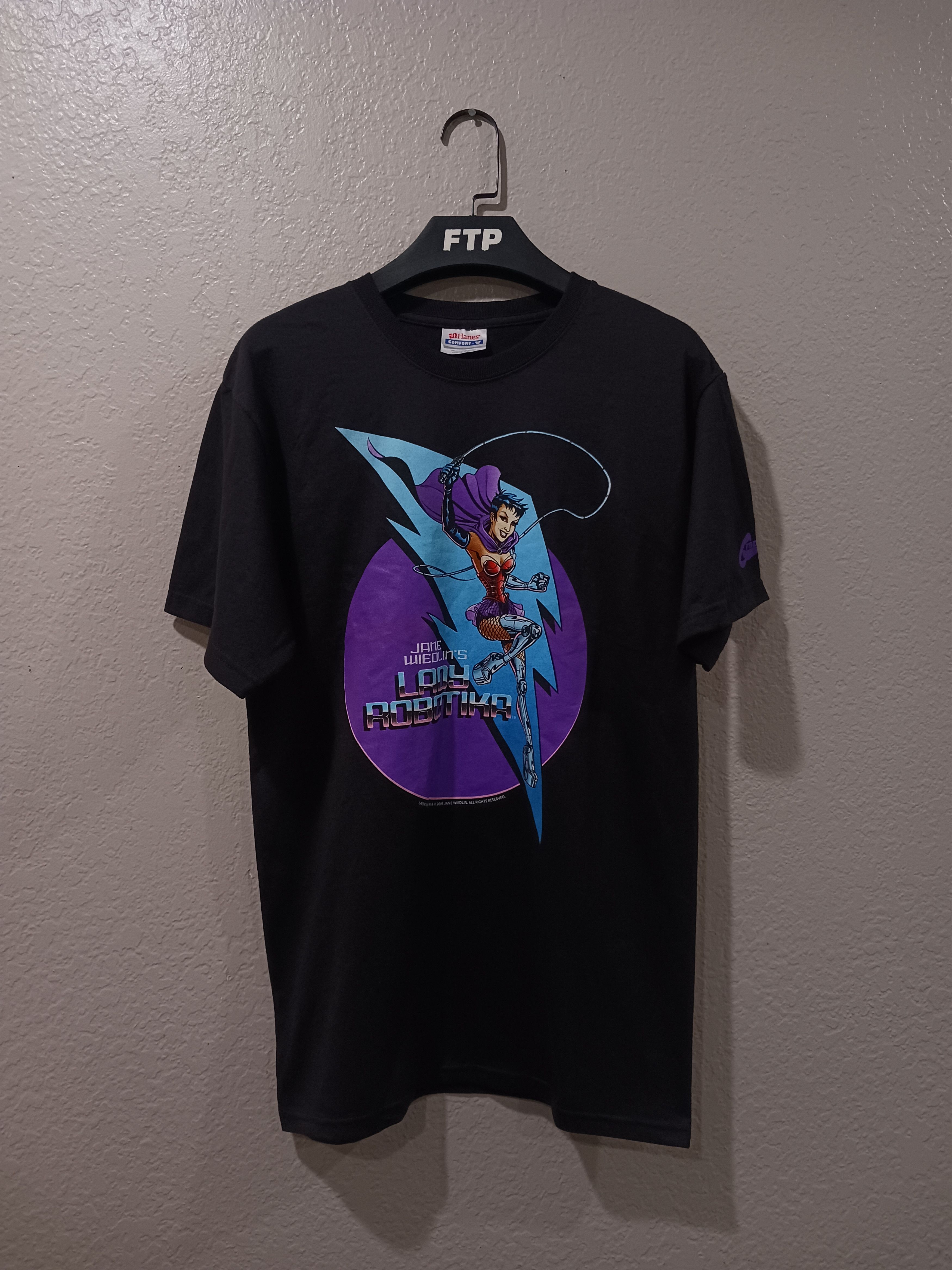 Comics × Hanes × Vintage Jane Wiedlin's Lady Robotika Graphitti Design ...