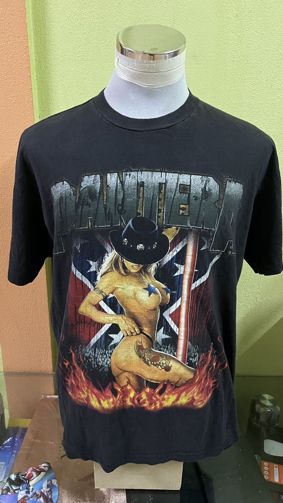 Band Tees × Vintage VINTAGE BAND TEES PANTERA FLAG GIRL | Grailed