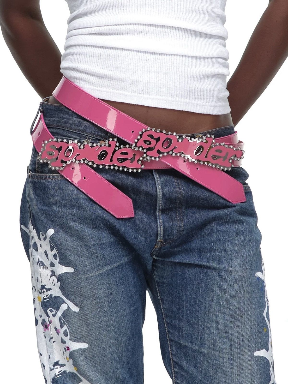 Sp5der Spider Worldwide Pink belt | Grailed