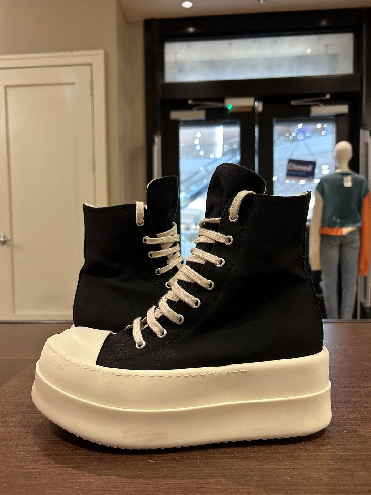 Rick Owens × Rick Owens Drkshdw Rick Owen’s Ramone double sole sneaks ...