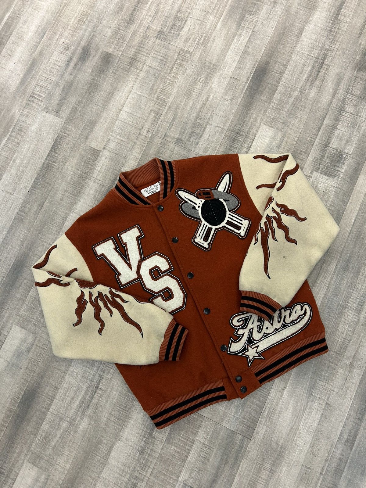 Vale Vale "Everyone Lives Forever" Varsity Jacket | Grailed
