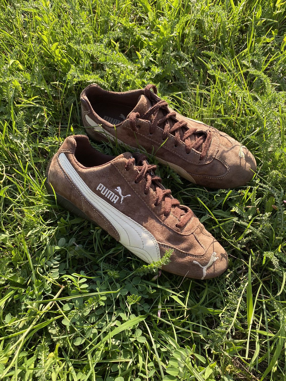 Japanese Brand × Puma × Vintage Vintage Puma Speedcat Rare Brown Low ...