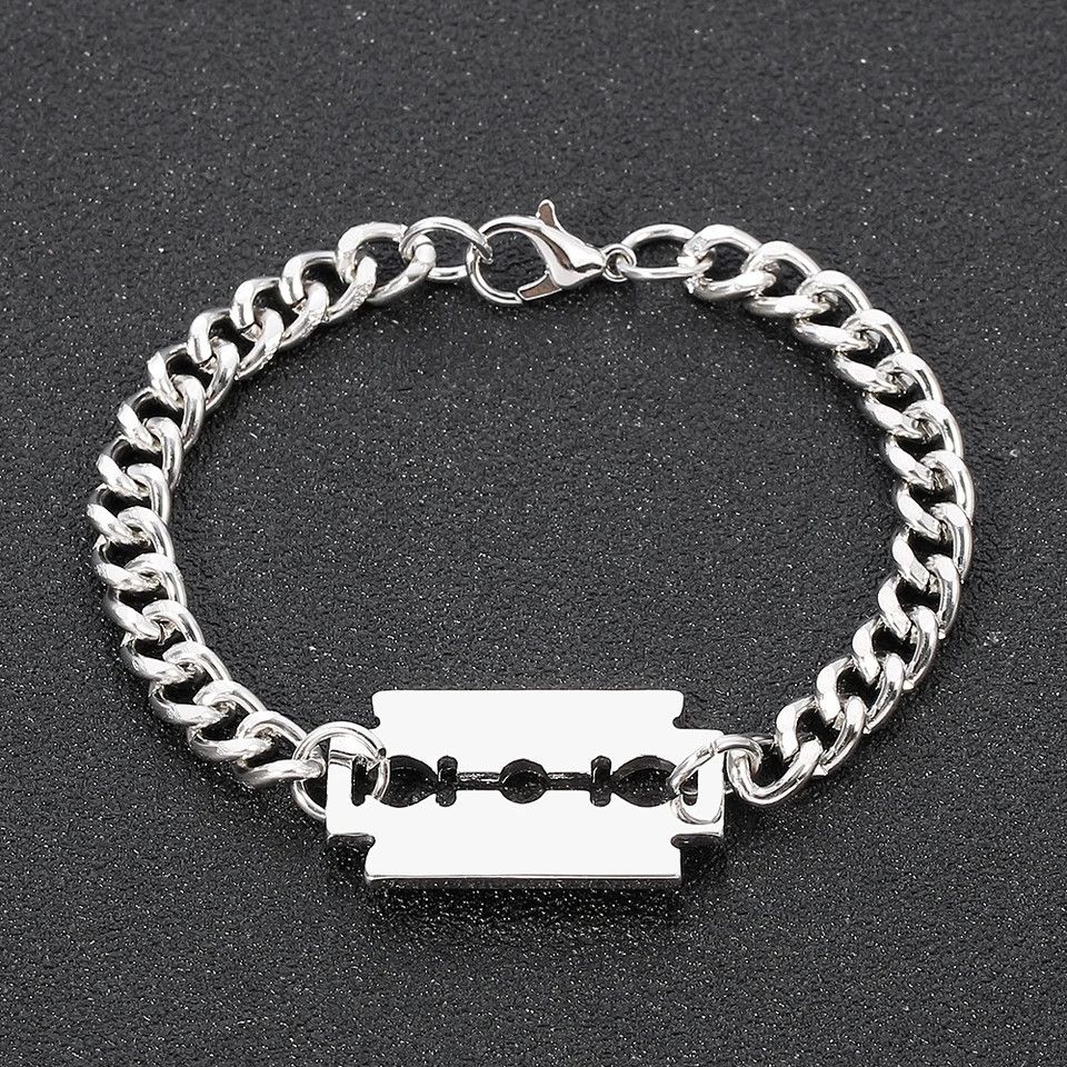 Designer Chain Bracelet Razor | Grailed