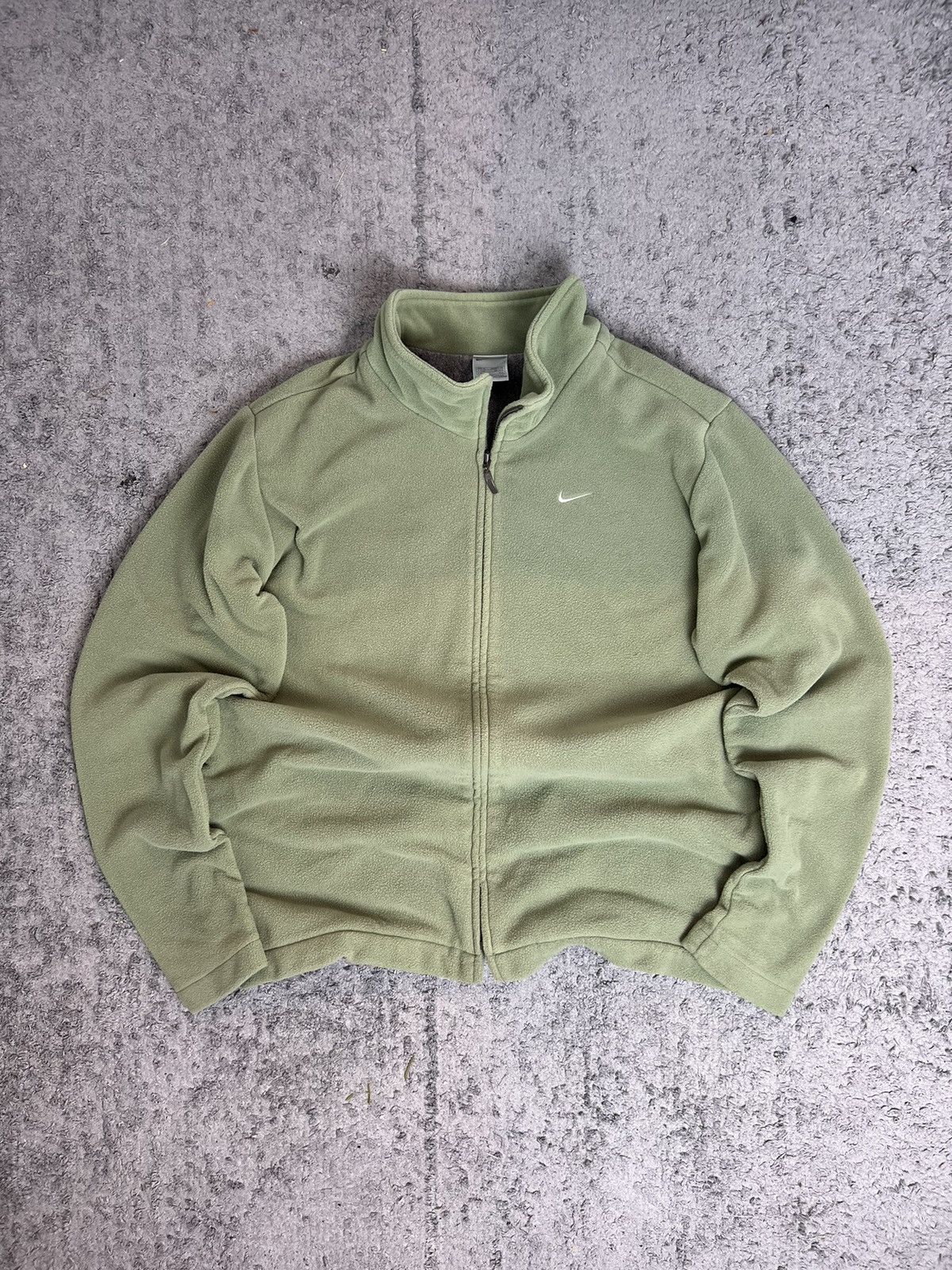 Nike NIKE TEDDY FLEECE VINTAGE SWOOSH OVERSIZE BOXY ZIP HOODIE | Grailed
