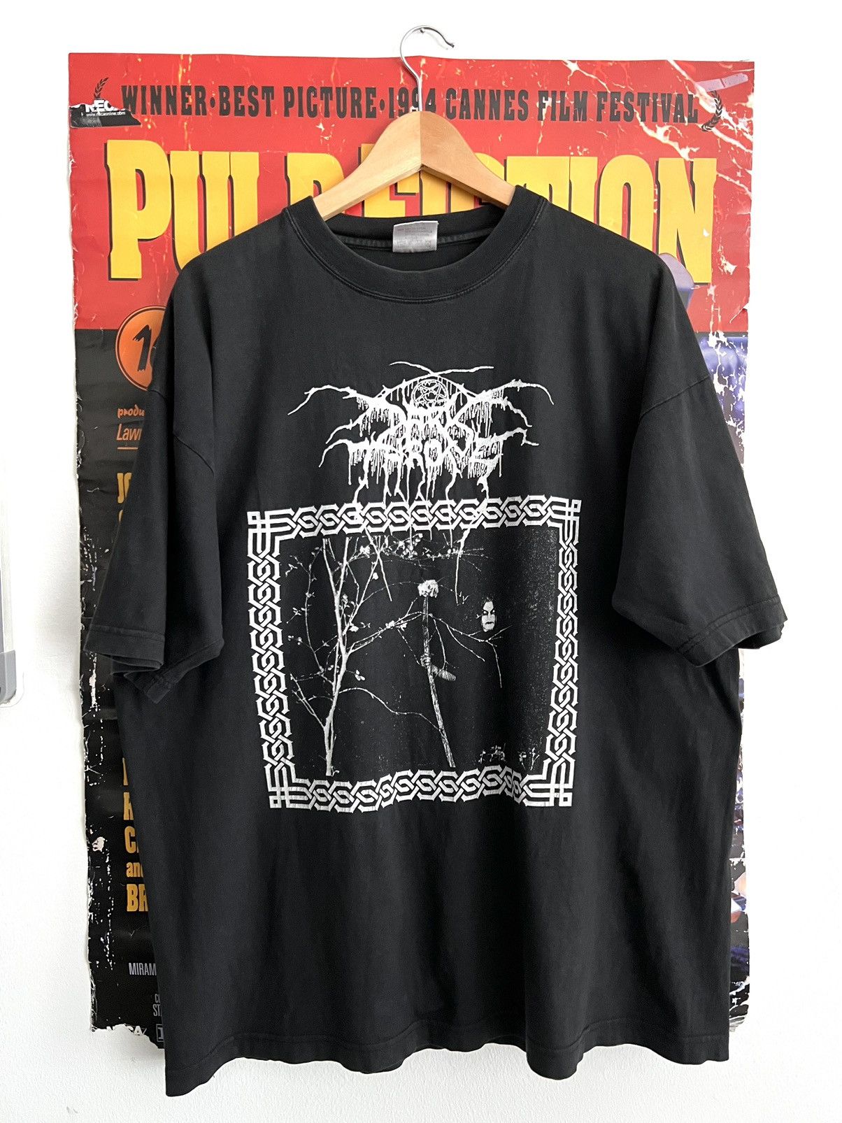 Vintage Darkthrone 90s Under a Funeral Moon Metal Band T Shirt XL | Grailed