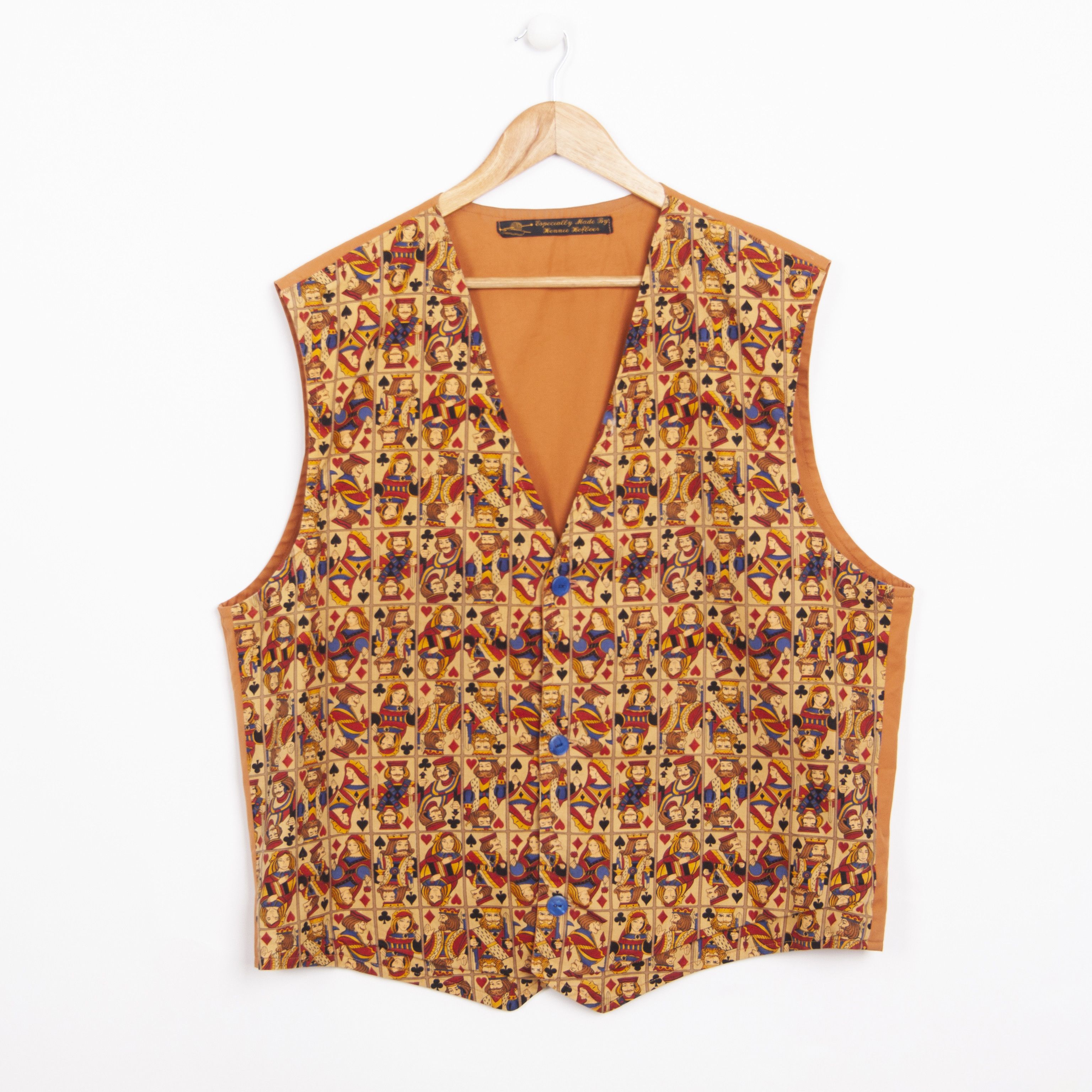 Vintage Vintage England Las Vegas Waistcoat Vest Playing Cards | Grailed
