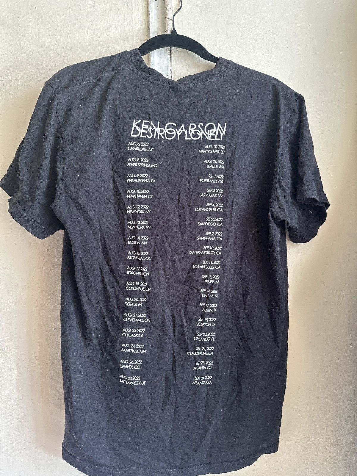 Streetwear KEN CARSON DESTROY LONELY XMAN TOUR MERCH TSHIRT | Grailed