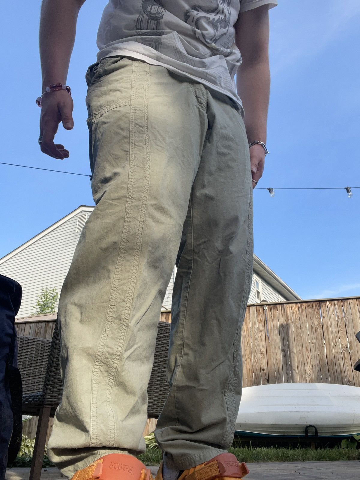 Vintage Archive Parachute Military Green Drill Bugle Boys Pants | Grailed