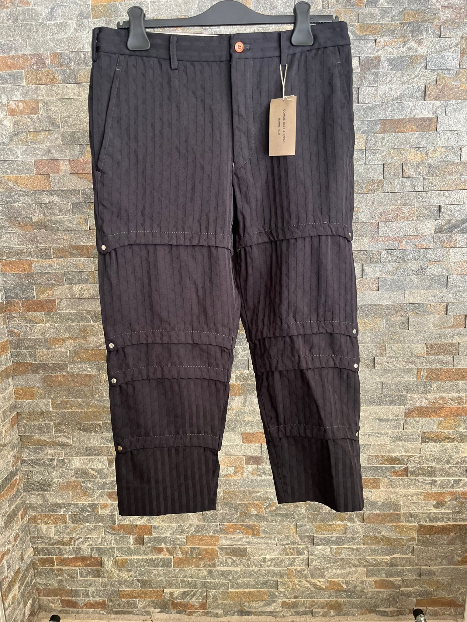 Comme des Garcons CDG Homme Plus Pants in Black | Grailed