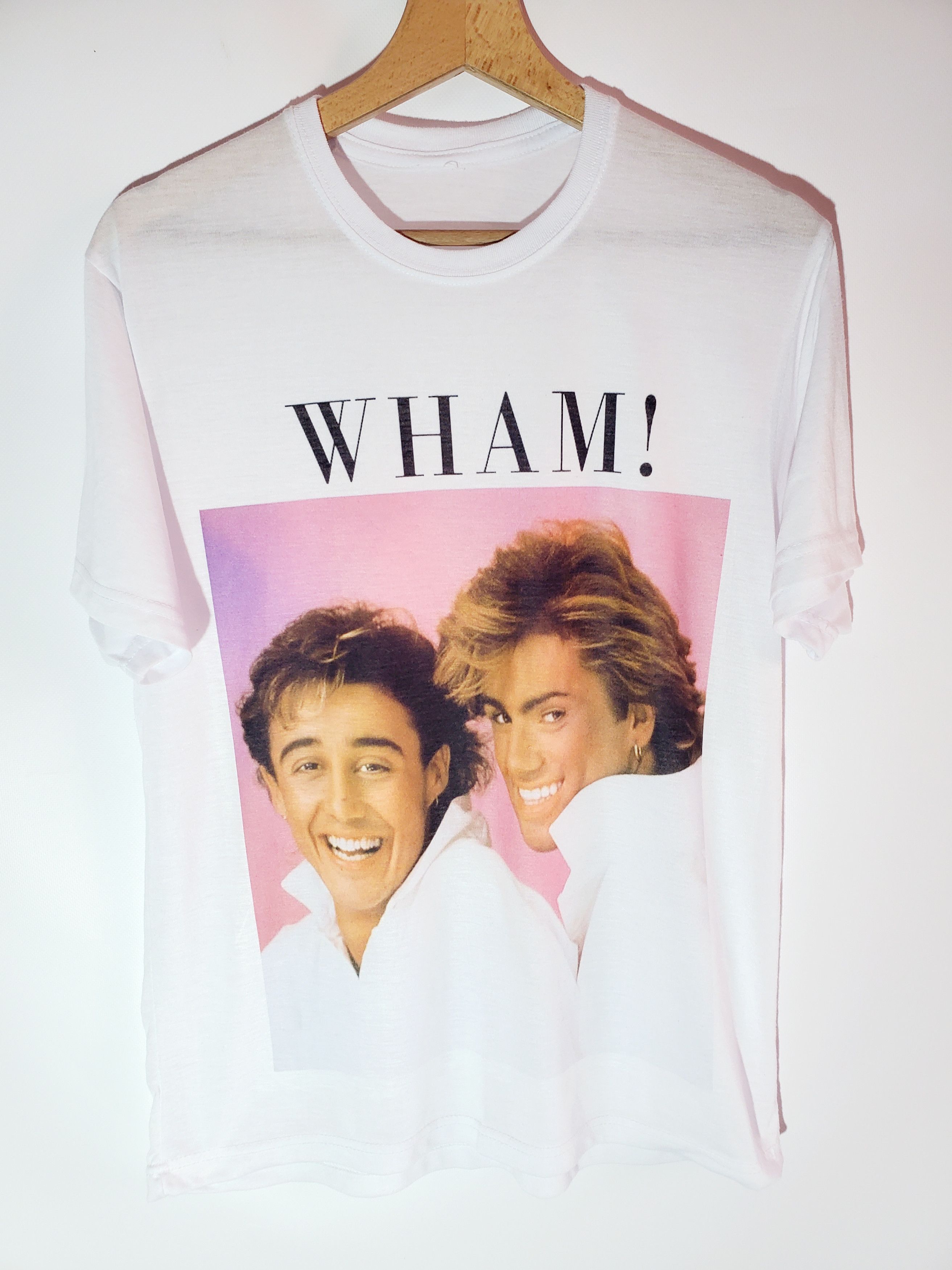 Vintage Vtg Wham! George Michael & Andrew Ridgeley Photo Tee | Grailed