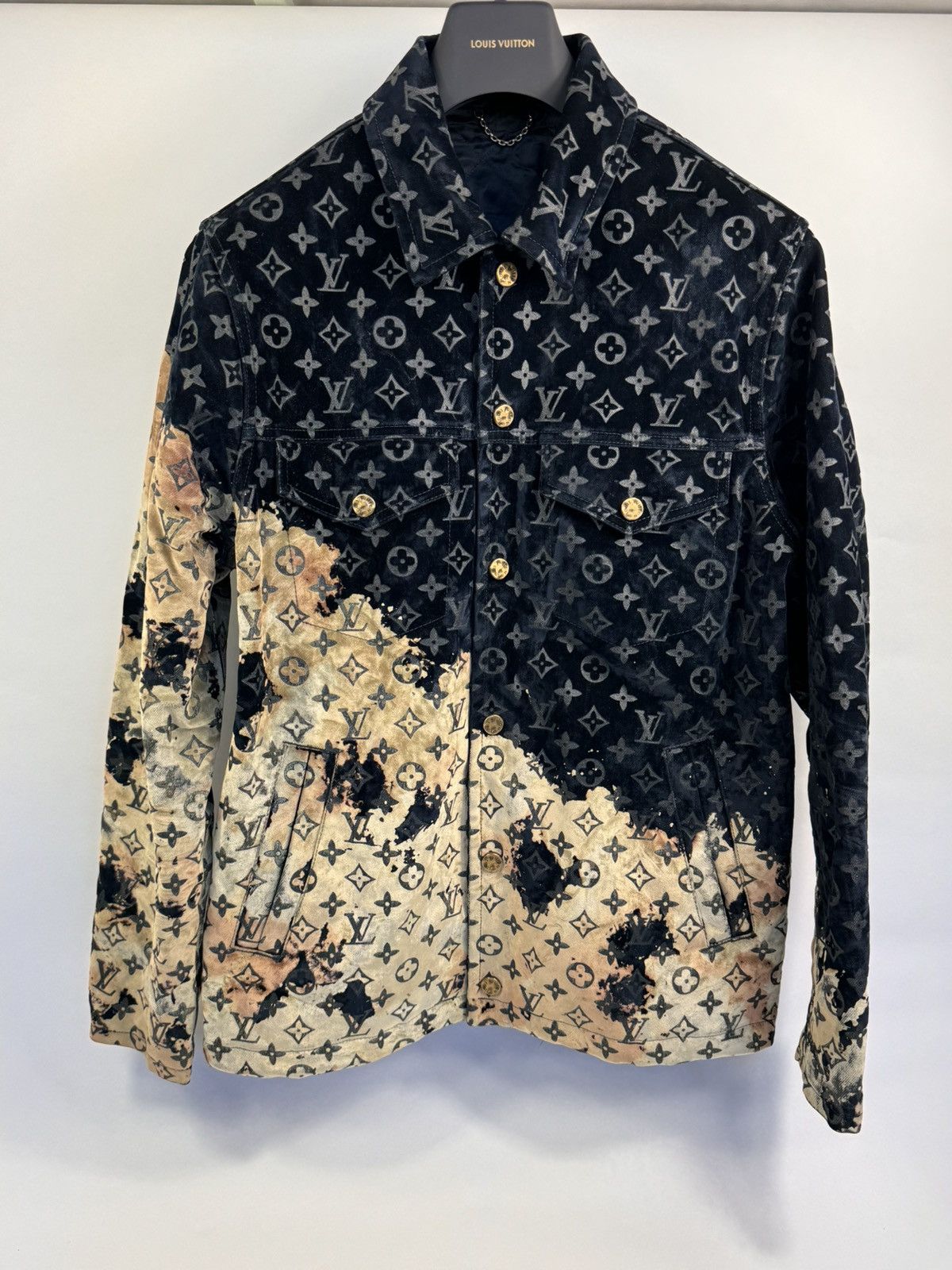 Louis Vuitton OMBRE MONOGRAM PRINT JACKET | Grailed