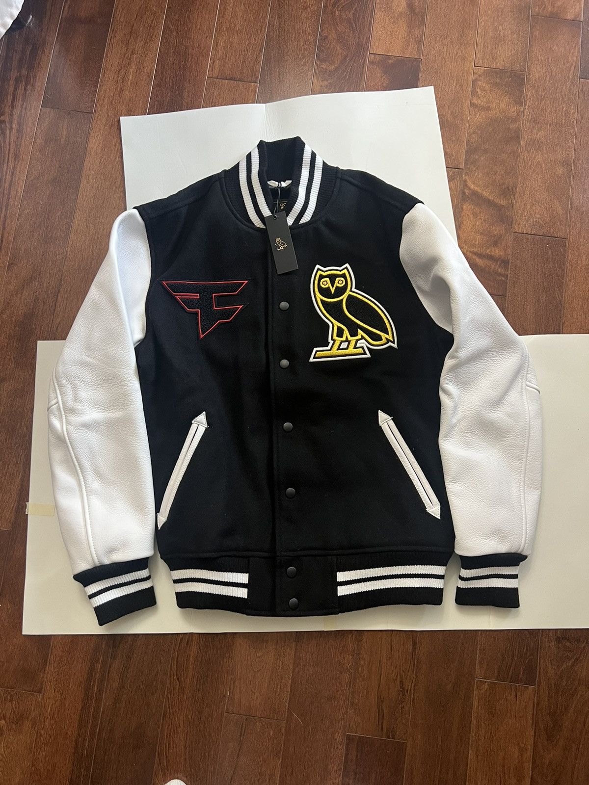 FaZe × October's Very Own OVO x Faze Clan Varsity Jacket | Grailed