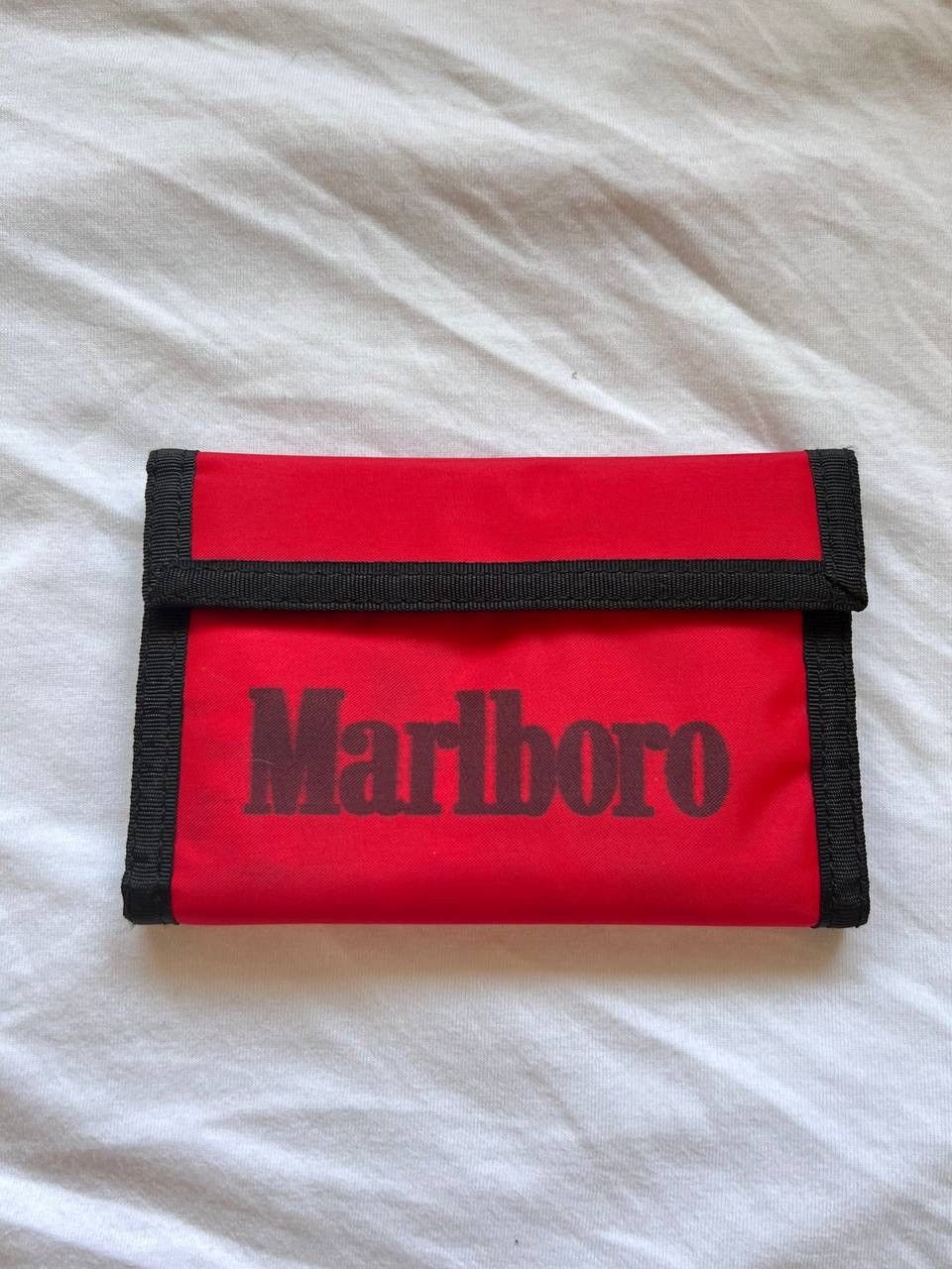 Marlboro × Vintage 90s Vintage Marlboro Nylon Red Wallet | Grailed