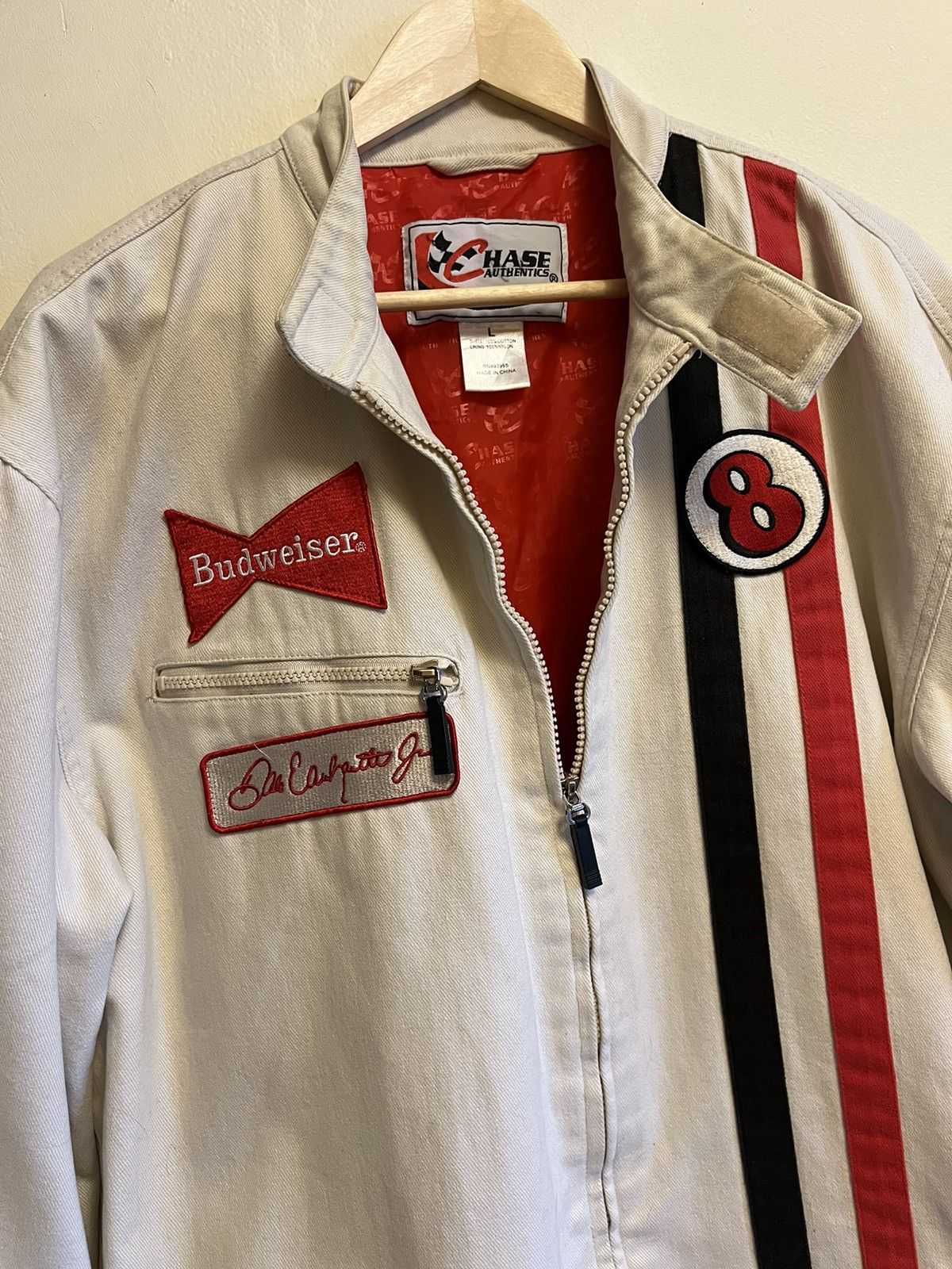 Chase Authentics Dale Earnhardt Jr - vintage sports jacket, Budweiser 8 ...