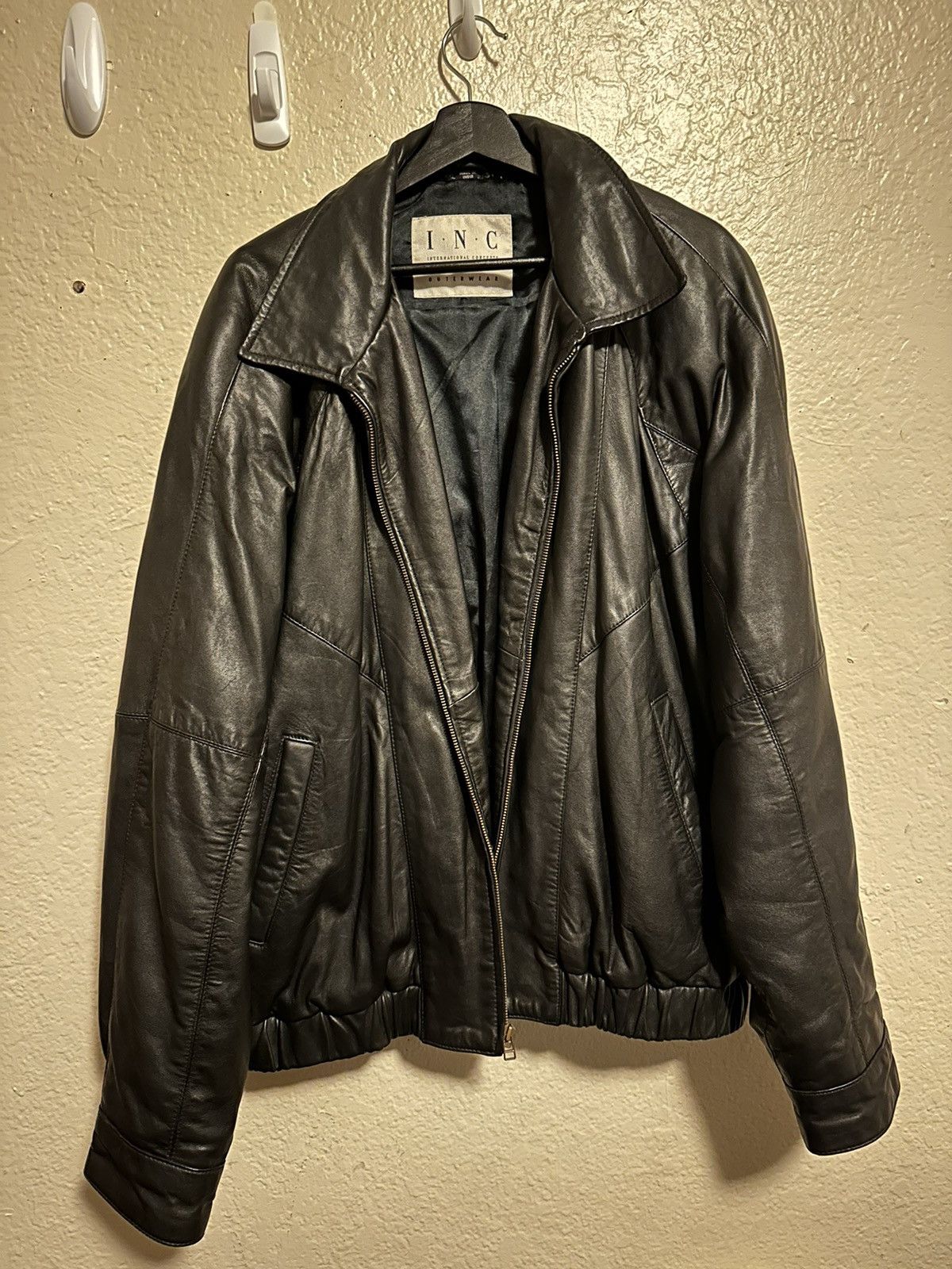 Leather Jacket × Vintage Genuine Leather Jacket XXL | Grailed