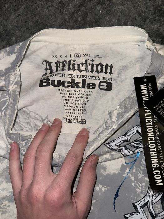 Affliction affliction angel wings shirt | Grailed