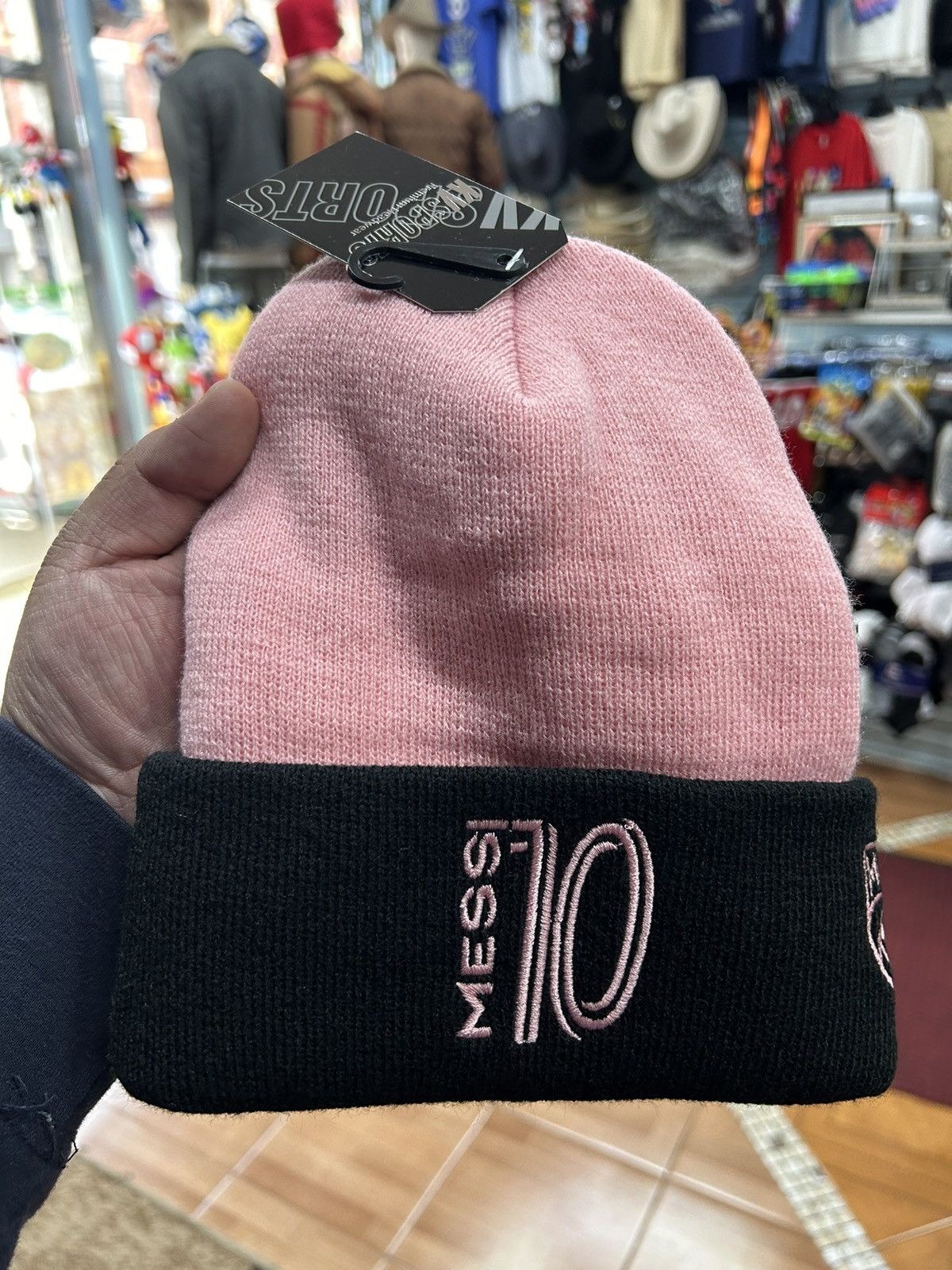 Vintage Lionel Messi #10 Inter Miami Double Sided Beanie | Grailed