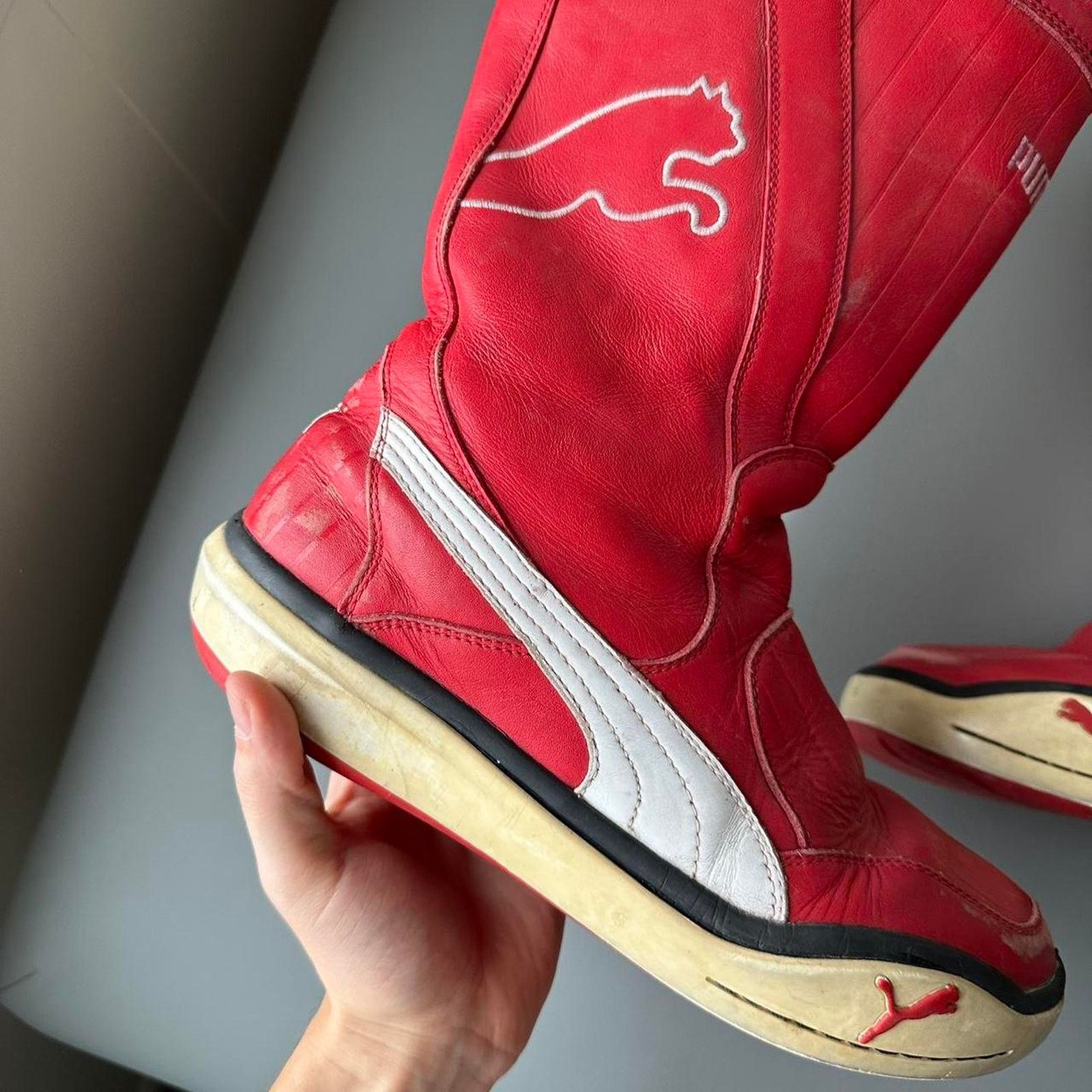 Puma × Vintage Rare Vintage Sample 00s Y2K Hi Top Puma Sailing Boots ...