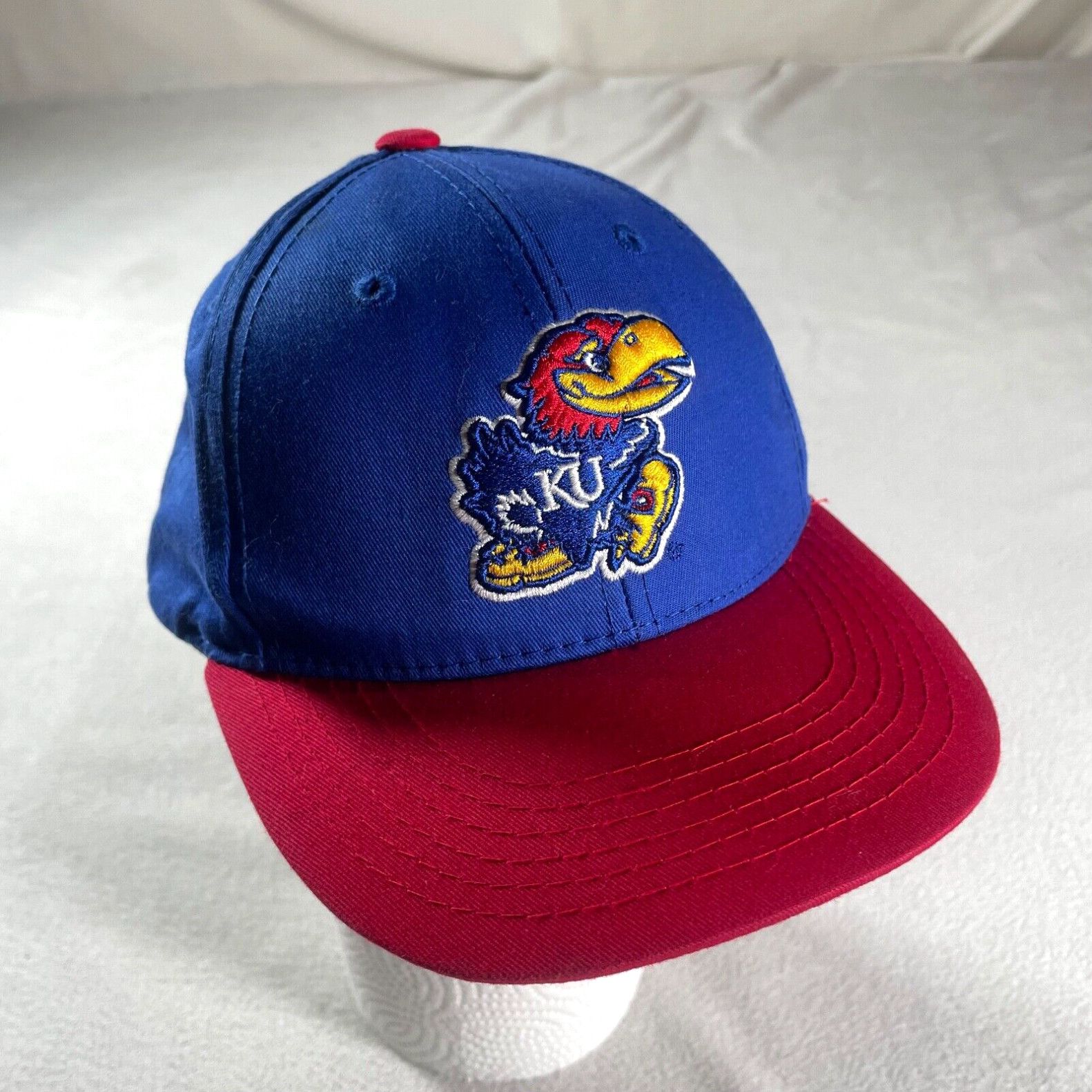 Vintage Kansas Hat Mens Blue Strapback Adjustable Baseball Cap Going ...