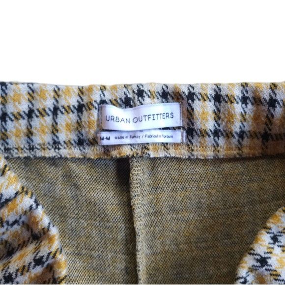 Urban Outfitters URBAN OUTFITTERS Yellow and Black Plaid Soft Stretch ...