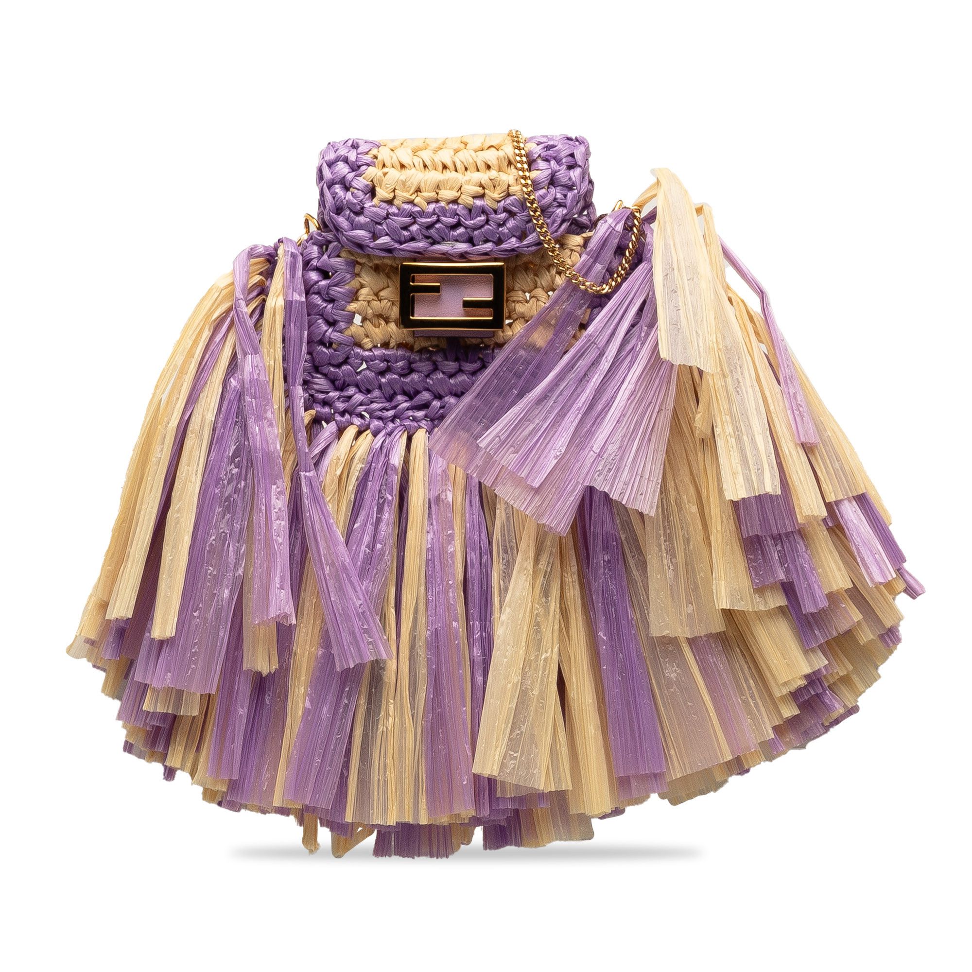 Fendi Fendi Raffia Intreccio Pico Baguette | Grailed