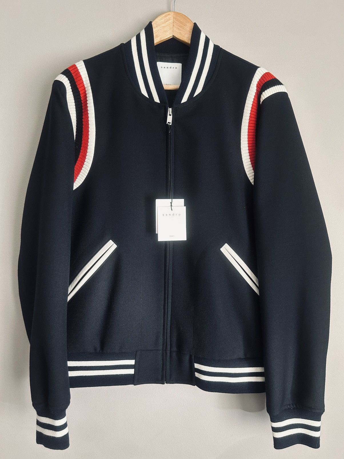 Sandro Sandro Paris Varsity Jacket | Grailed