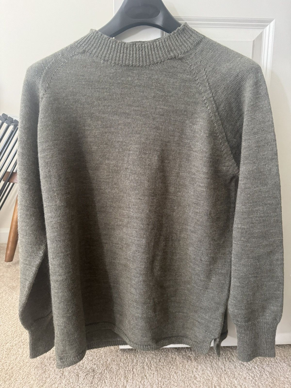 Margaret Howell Margaret Howell MHL Crewneck Sweater - Wool - Grey Green | Grailed